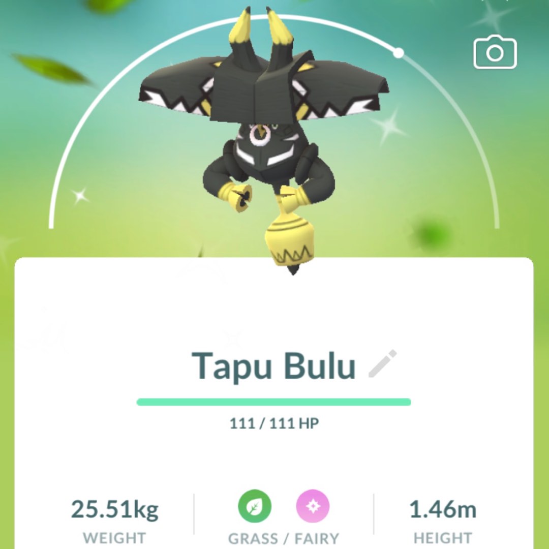 Shiny Tapu Bulu (Pokemon GO) (iOS/Android), Video Gaming, Gaming ...