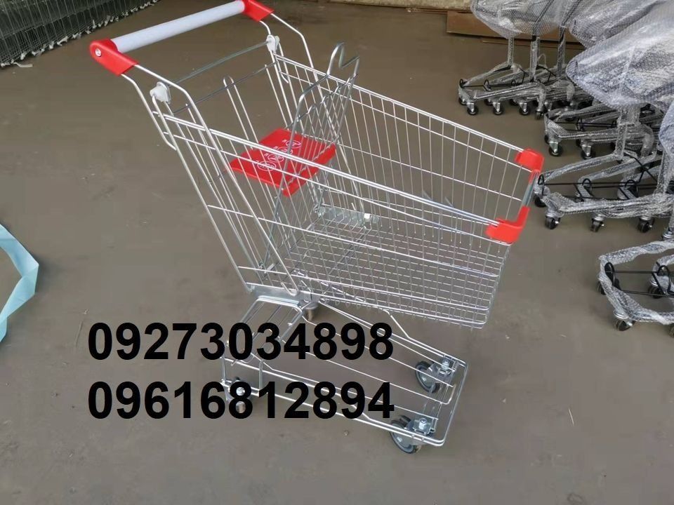 Shopping Push Cart Grocery Pushcart Supermarket Trolley 60L (NEW ...