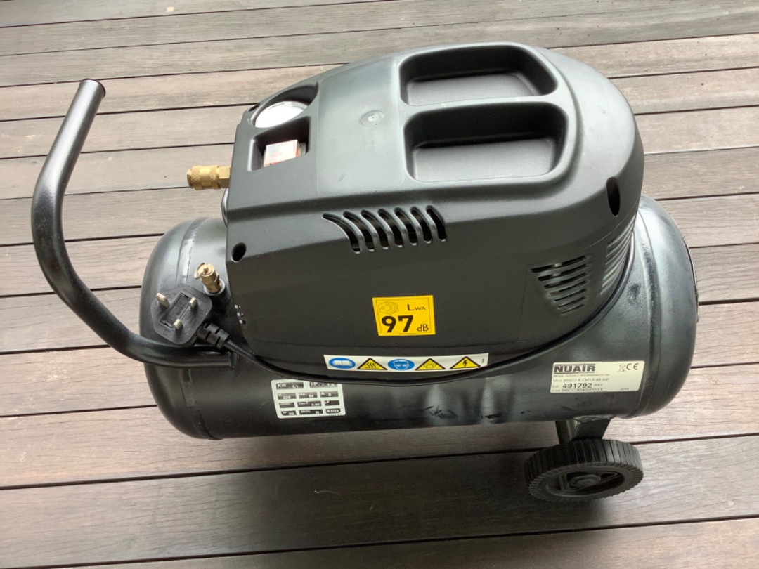 SIP Airmate Hurricane 25 Air Compressor 25lt reservoir, 240v, Furniture ...