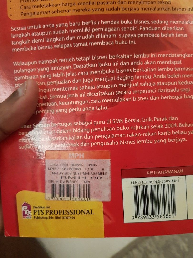 Siri Mula Bisnes Lembu - Johar Seman, Hobbies & Toys, Books & Magazines, Storybooks on Carousell