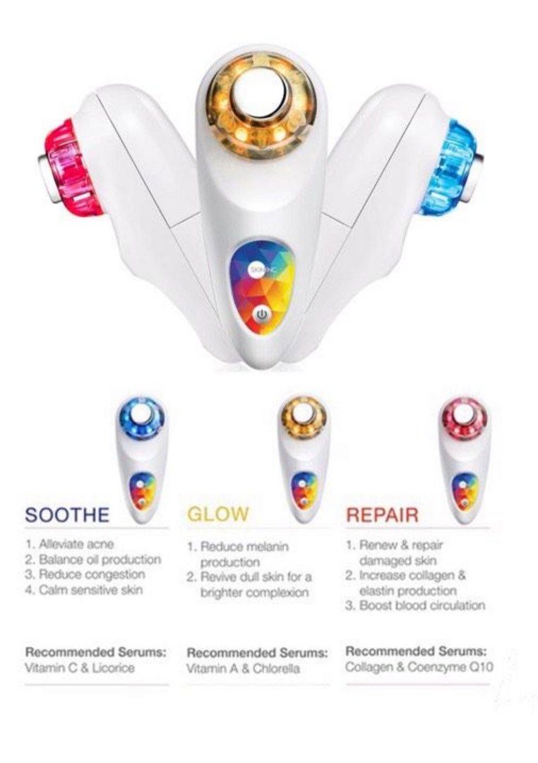 Skininc Trilight Face device, Beauty & Personal Care, Face, Face Care ...