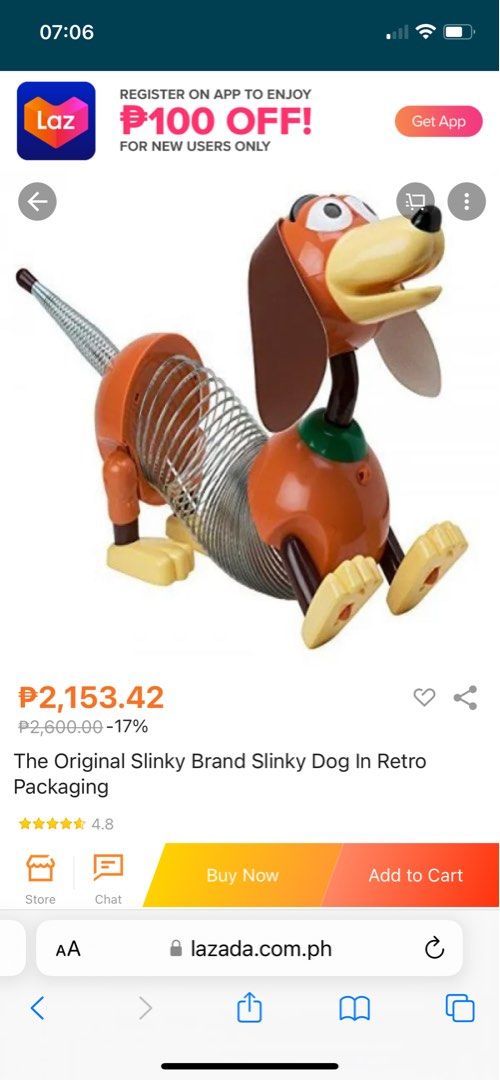 Slinky Dog - The Original Slinky Brand Slinky Dog In Retro Packaging ...