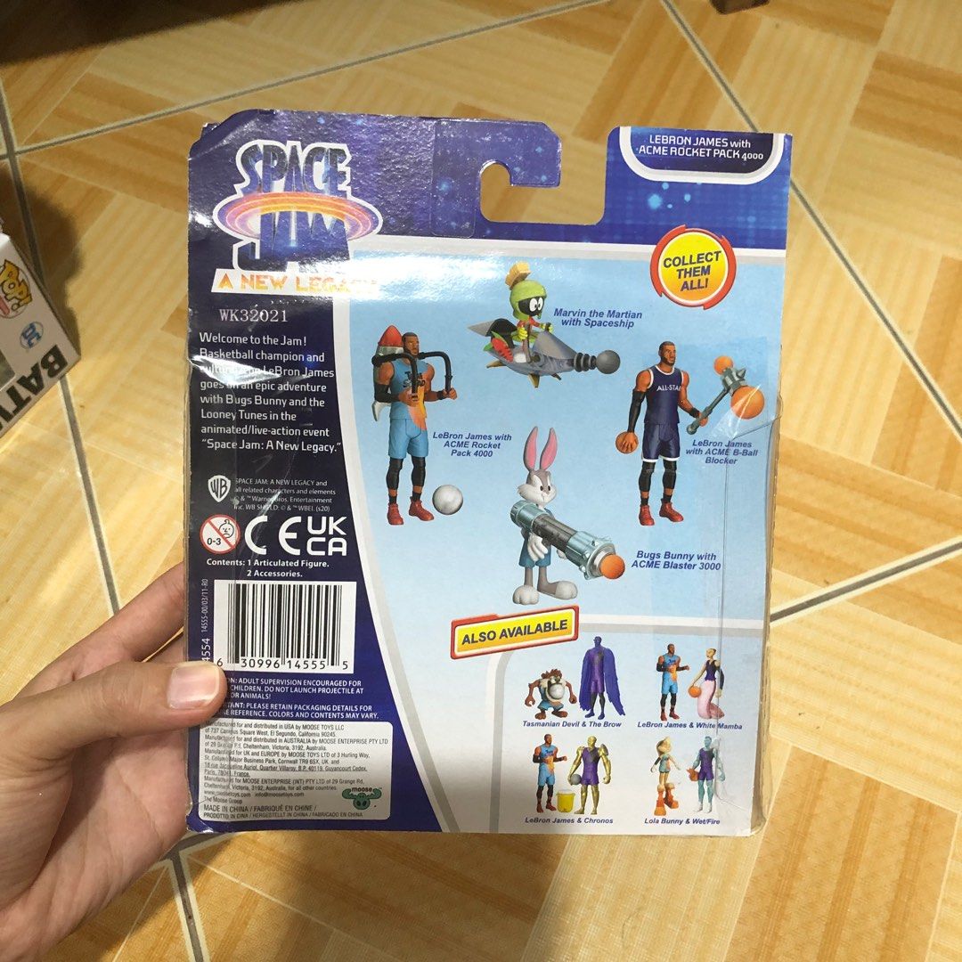 SPACE JAM LEBRON JAMES WITH ACME ROCKET PACK, Hobbies & Toys, Toys ...
