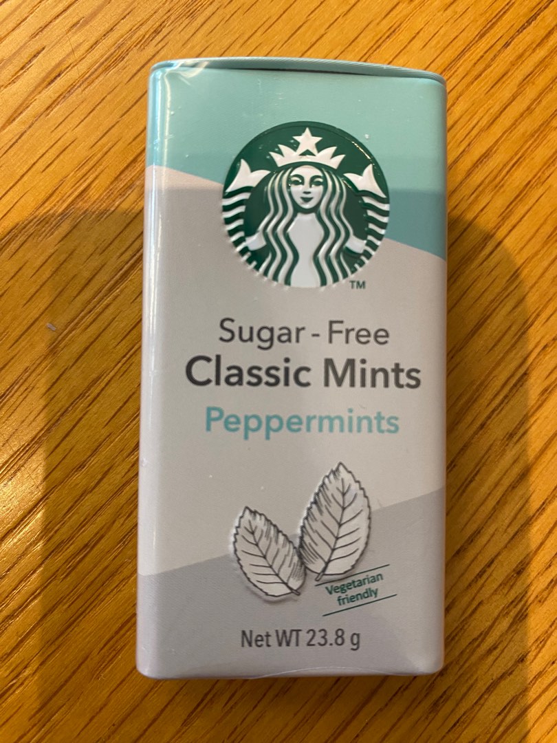 Starbucks Sugar - Free Classic Mints Peppermints, Food & Drinks, Other Food & Drinks on Carousell