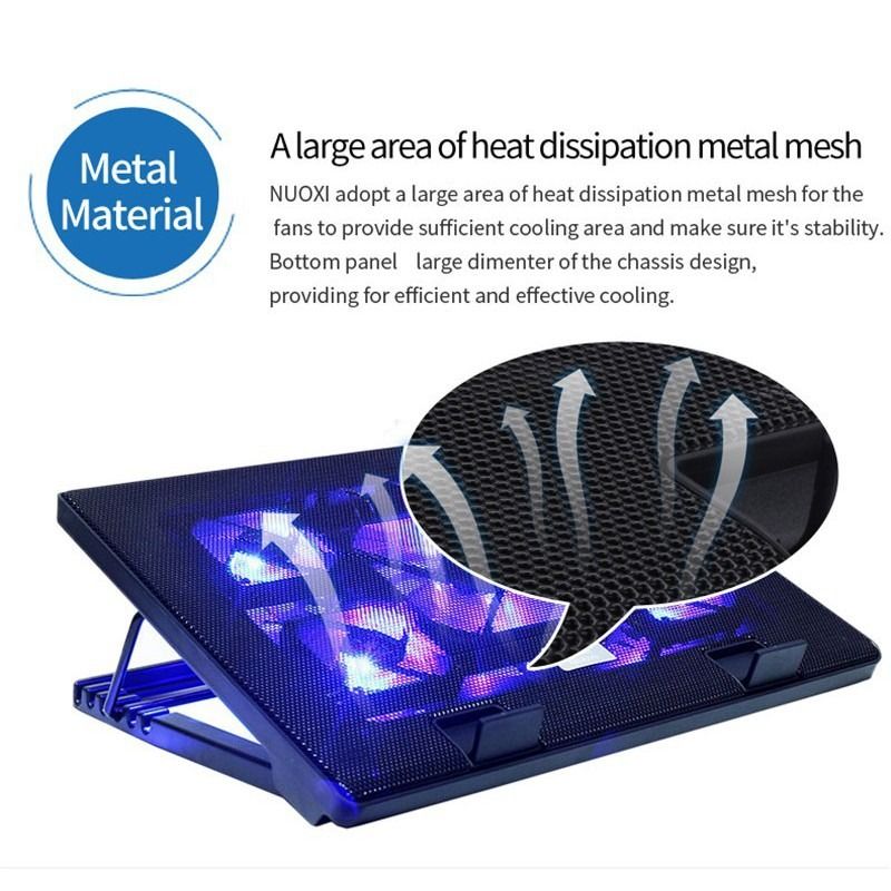 Strong 5-Fans 2 USB Laptop Cooler Cooling Pad, Computers & Tech, Parts ...