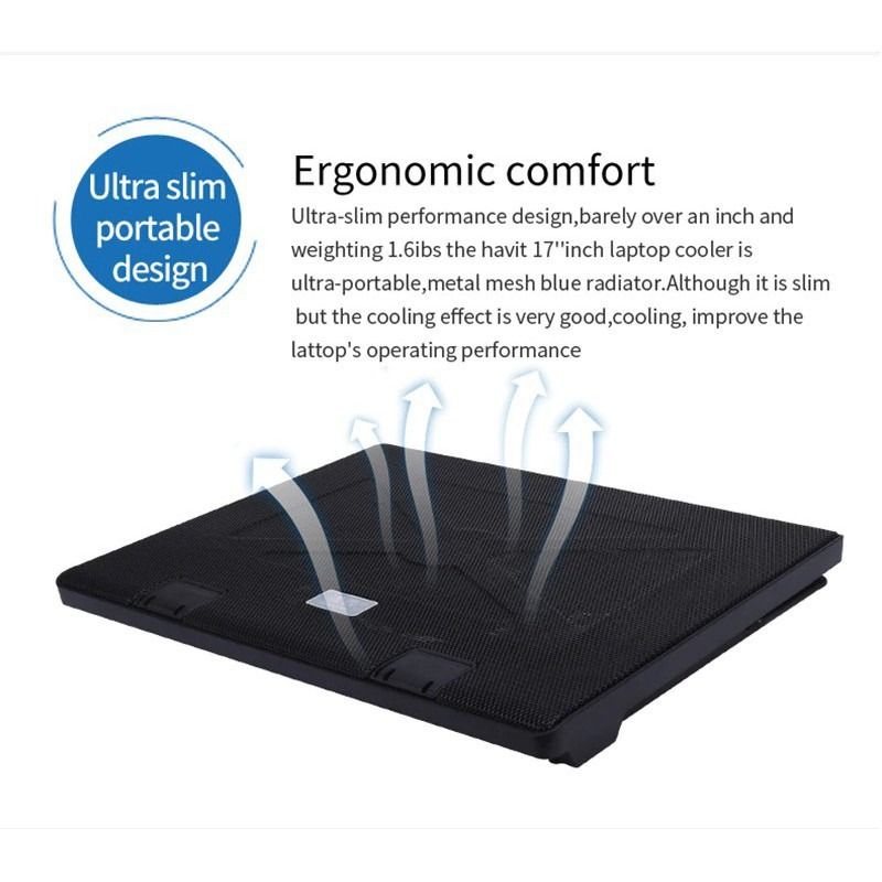 Strong 5-Fans 2 USB Laptop Cooler Cooling Pad, Computers & Tech, Parts ...