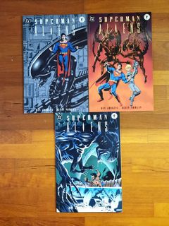 Superman vs Aliens (1995 complete 3-issue miniseries), Hobbies & Toys ...