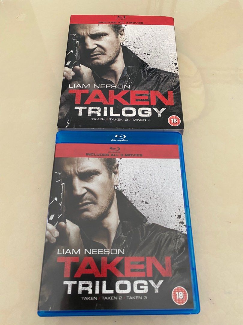 Taken Trilogy Blu Ray Collection, Hobbies & Toys, Music & Media, CDs & DVDs on Carousell