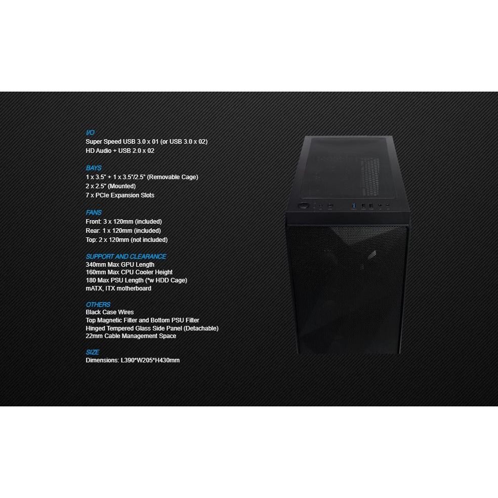 TECWARE FORGE M OMNI TG ARGB MATX CASE BLACK / PURE WHITE, Computers ...