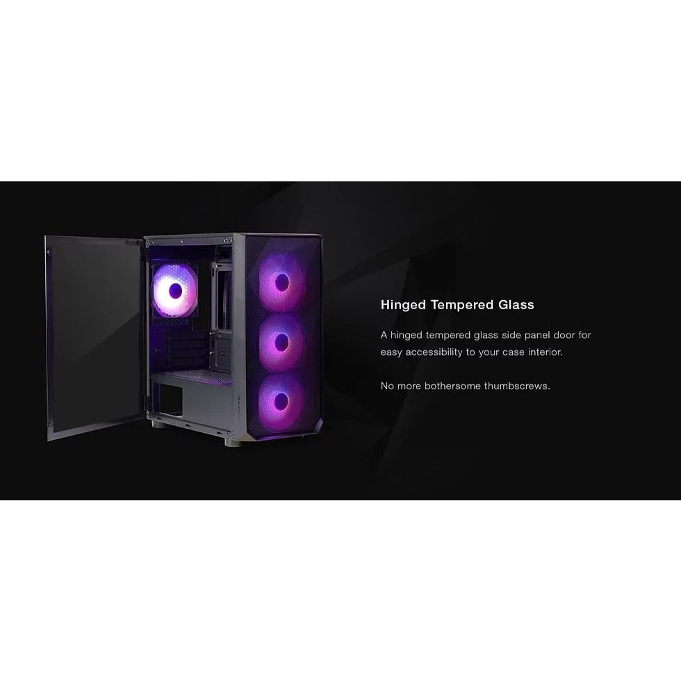 TECWARE FORGE M OMNI TG ARGB MATX CASE BLACK / PURE WHITE, Computers ...