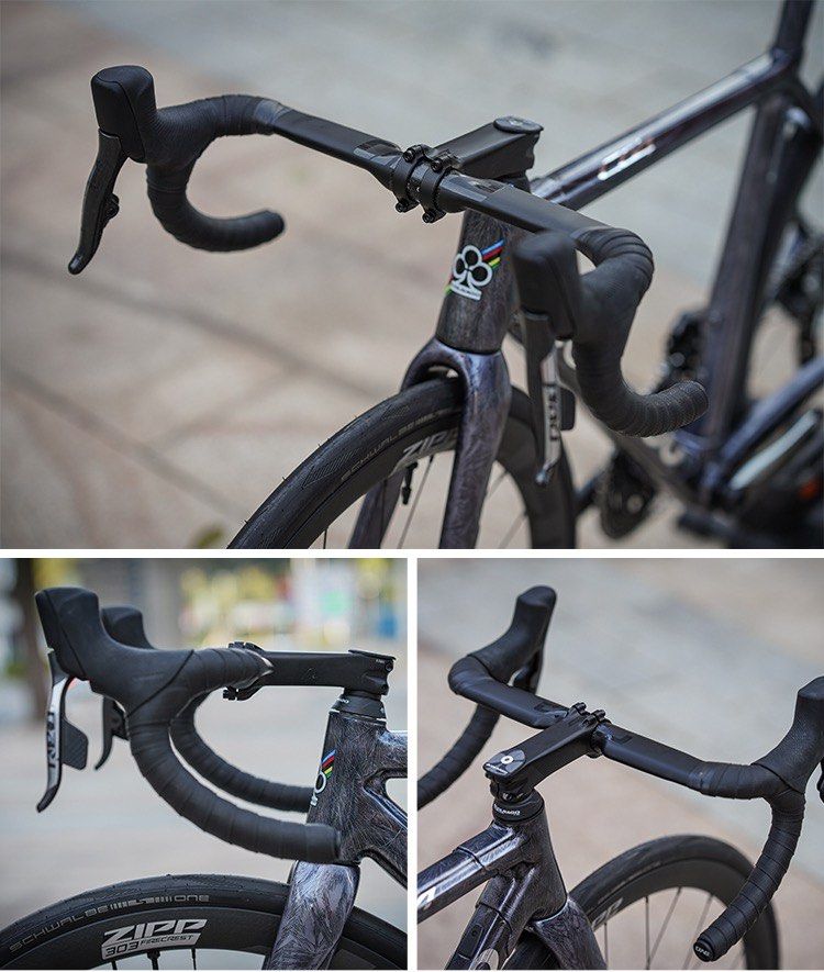 The One Aero carbon handle bar 380mm, Sports Equipment, Bicycles ...