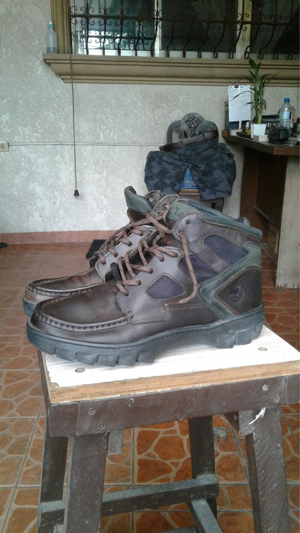 Timberland hi-cut gor-tex, leather brown, Men's Fashion, Footwear ...