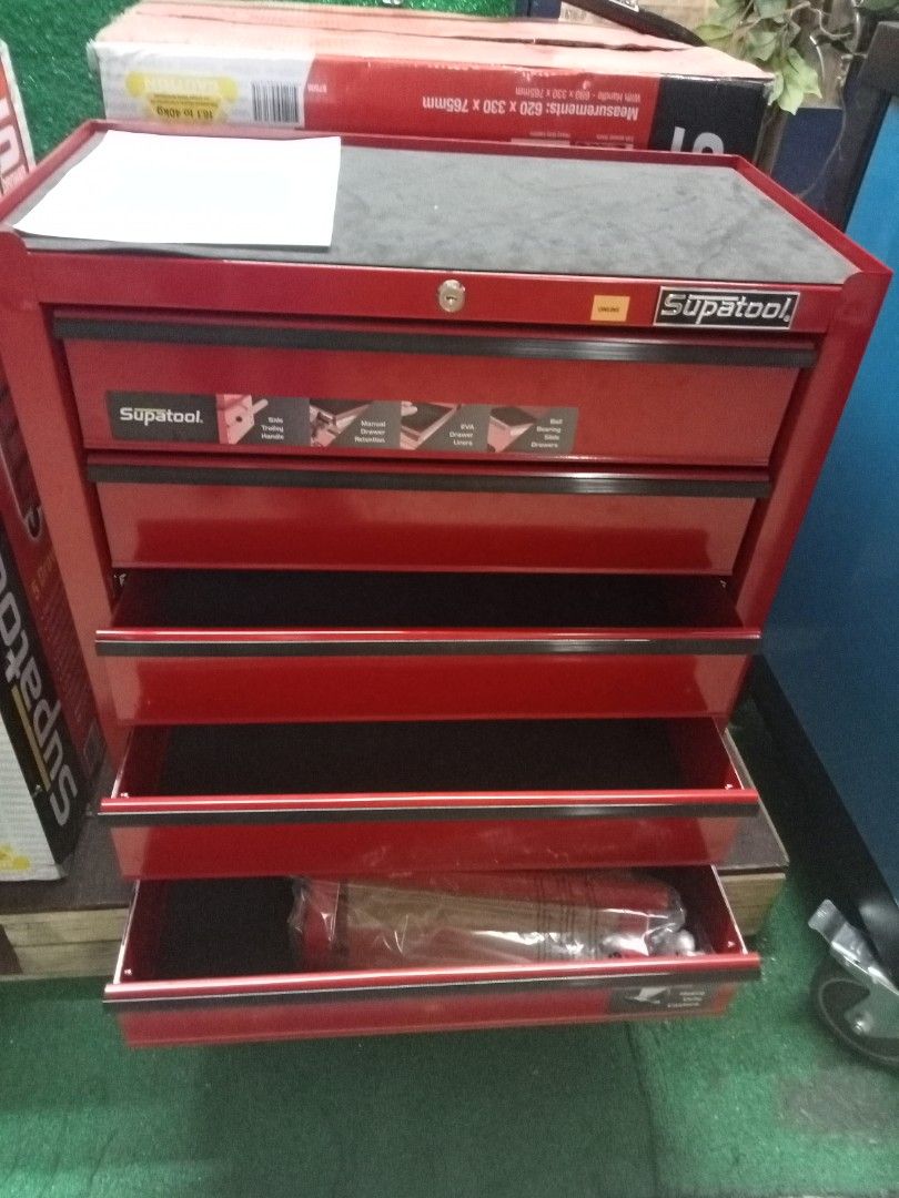 TOOL TROLLEY 5DRWR W/ KEY SUPATOOL, Commercial & Industrial ...