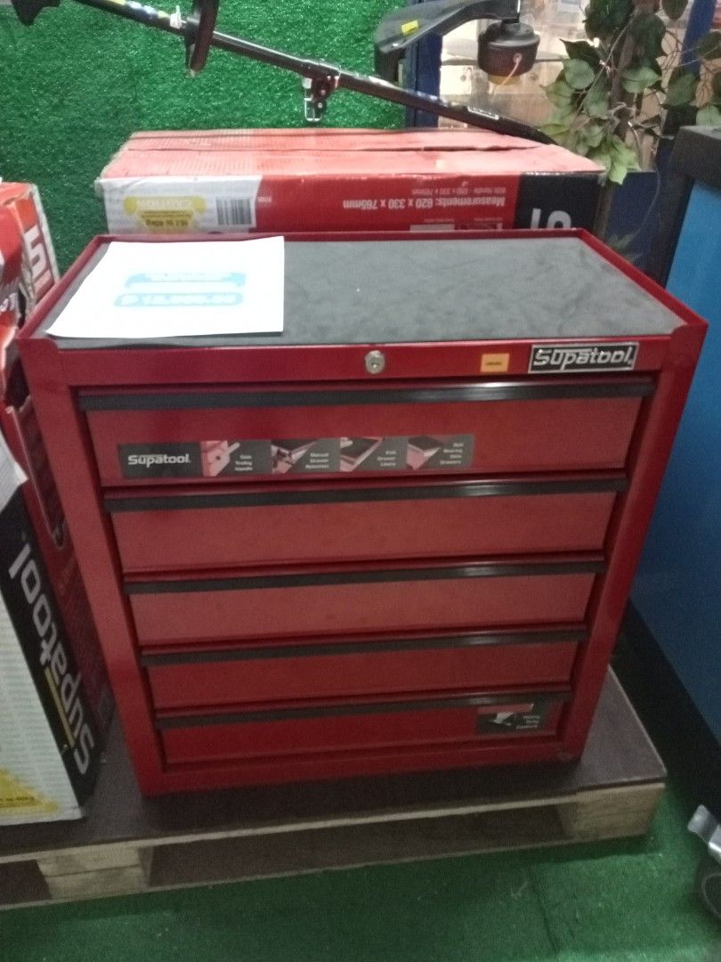 TOOL TROLLEY 5DRWR W/ KEY SUPATOOL, Commercial & Industrial ...