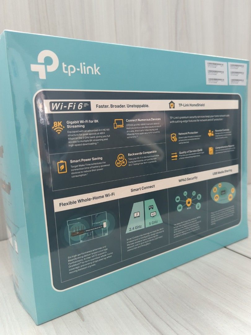 TP link AX5400 Dual Band 6 stream Gigabit Wi-fi 6 Router, Computers ...