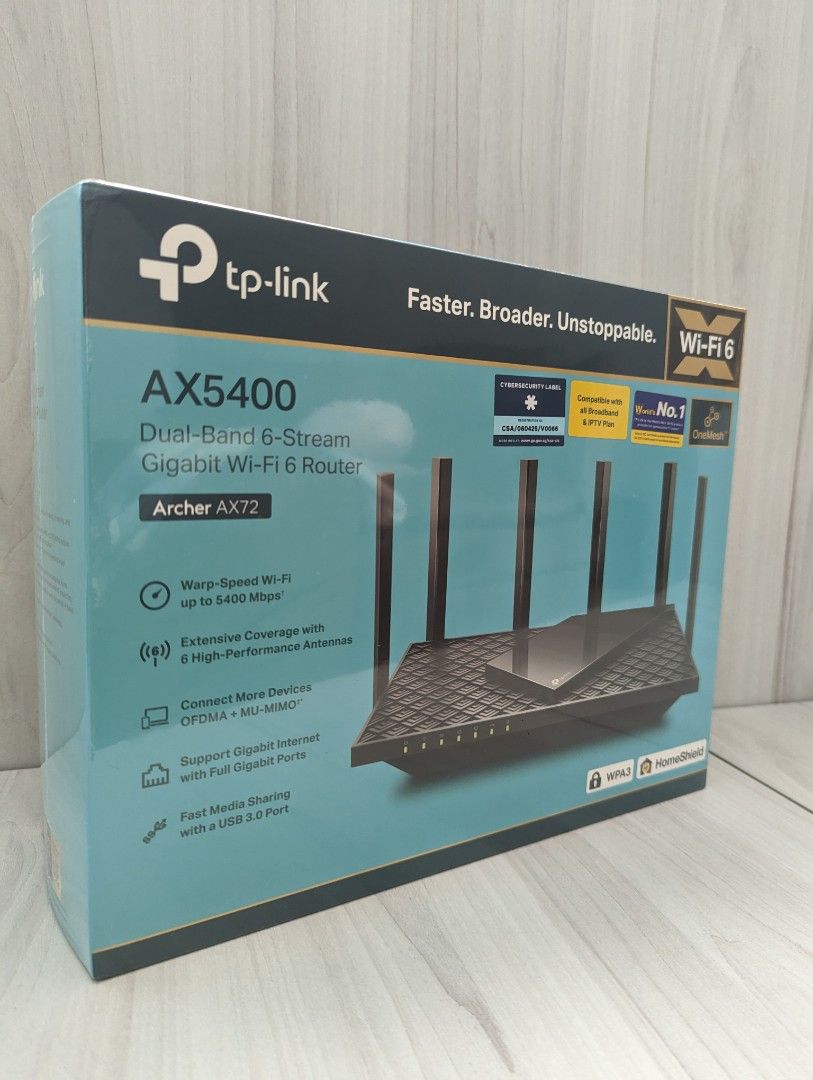 TP link AX5400 Dual Band 6 stream Gigabit Wi-fi 6 Router, Computers ...