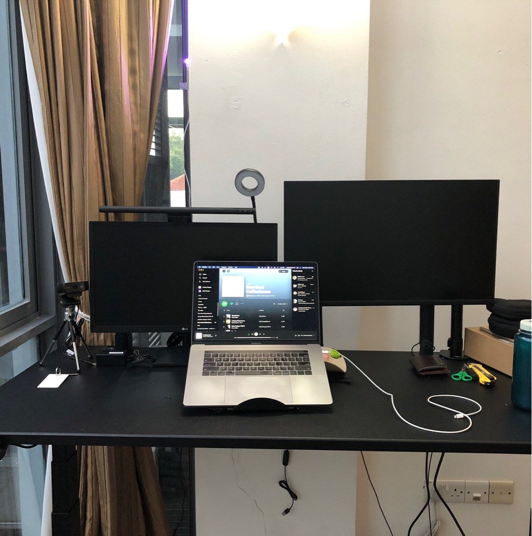 ULTi EVO Monitor and Laptop Desk Mount, Articulating Double Center Arm ...