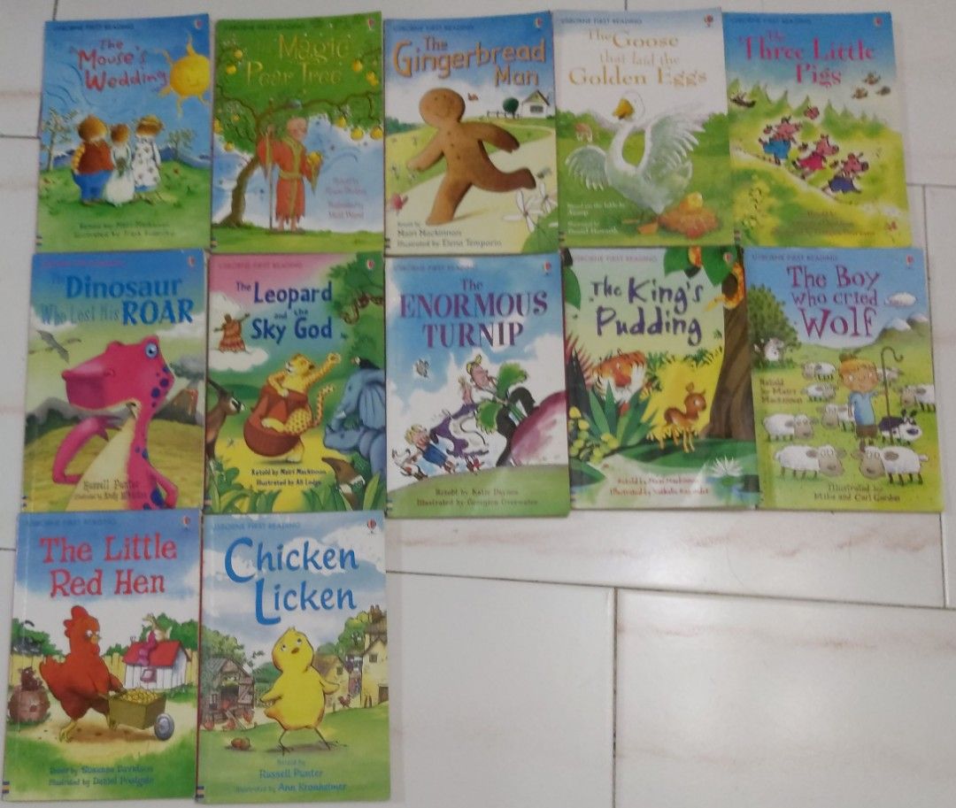 Usborne First Reading-all 12 books at $4, Hobbies & Toys, Books ...