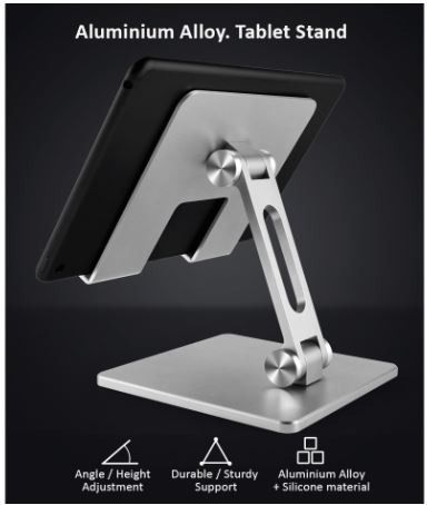 V5 Charging Tablet stand , Aluminium Folding Mobile Stand. Supports up ...