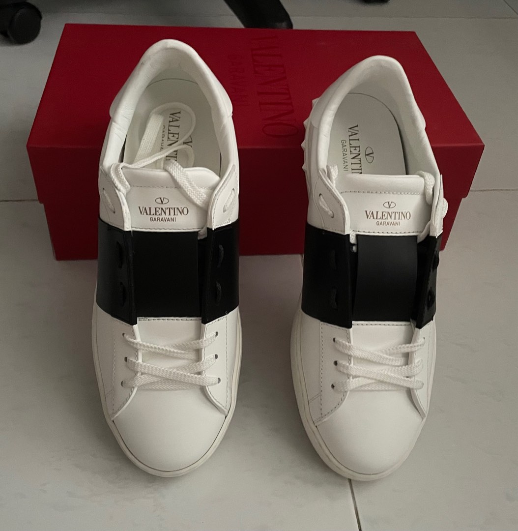VALENTINO OPEN LOW SNEAKER, Luxury, Sneakers & Footwear on Carousell