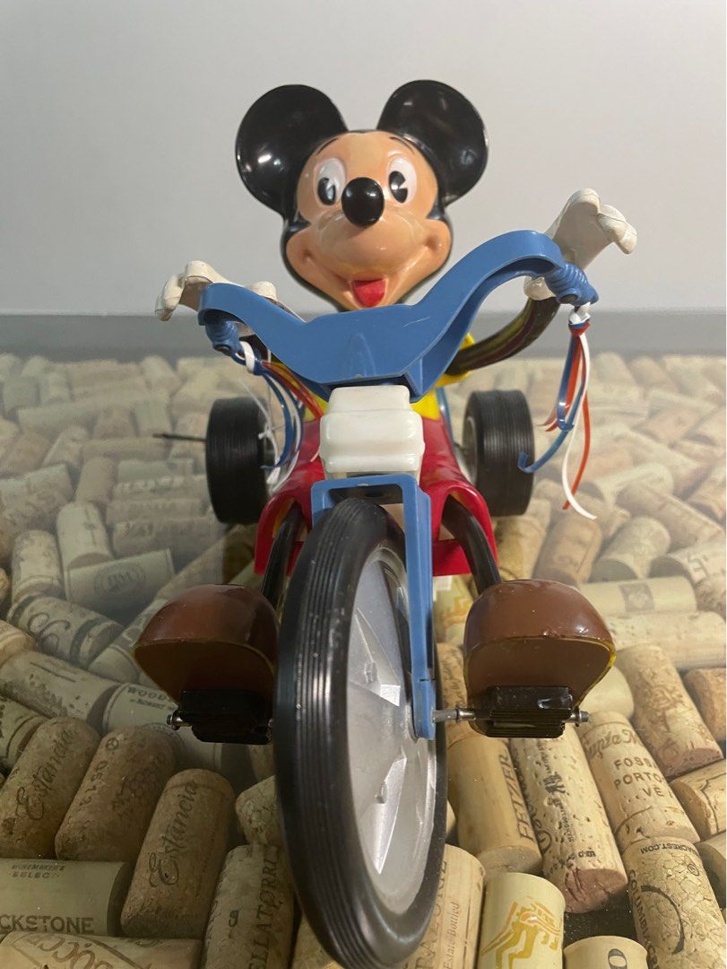 Vintage 1960s Toy - Mickey Mouse - Battery Operated Bike with Motor ...