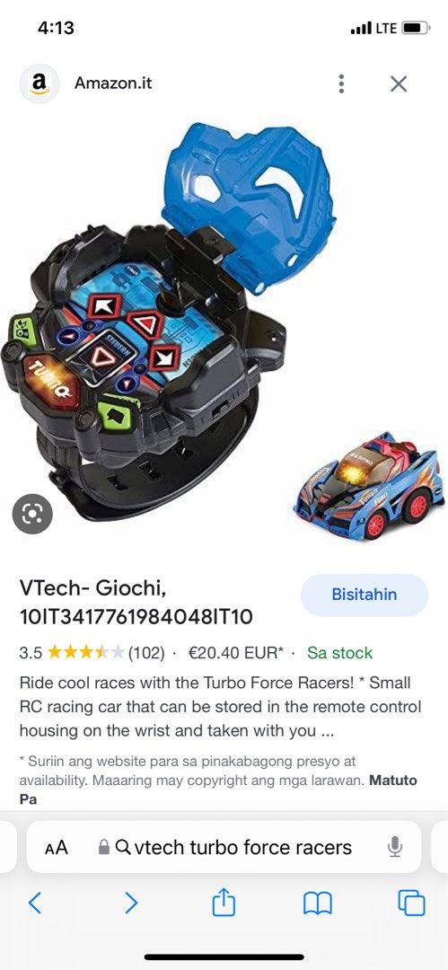 Vtech Turbo Force Racers, Hobbies & Toys, Toys & Games on Carousell