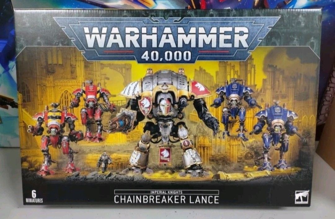Warhammer 40K Imperial Knights Chainbreaker Lance Army Set NEW, Hobbies ...