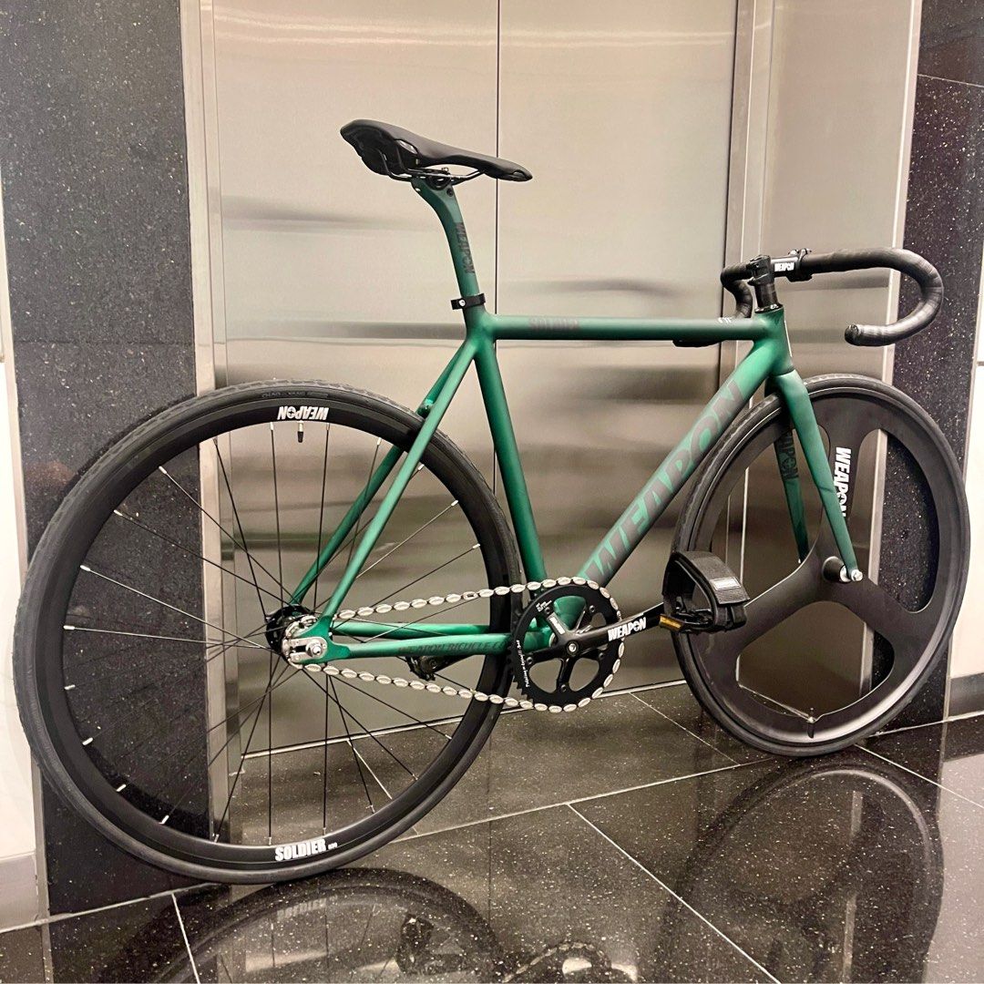 Weapon fixie bike/frame set $450/complete bike $750, Sports Equipment ...