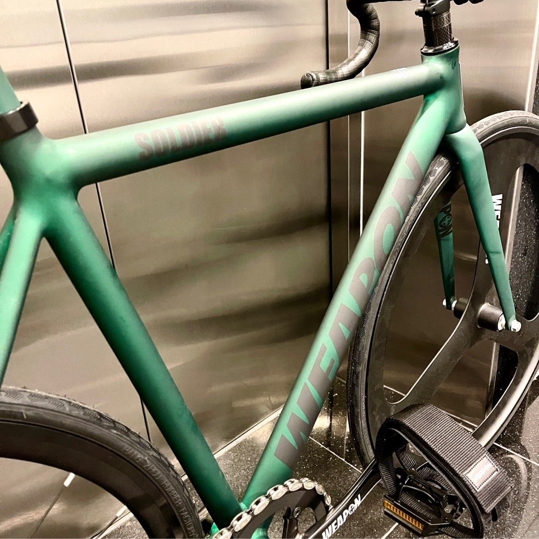 Weapon fixie bike/frame set $450/complete bike $750, Sports Equipment ...