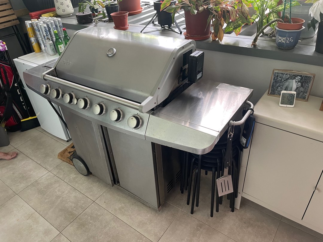Well loved and used gas BBQ grill + rotisserie, TV & Home Appliances ...