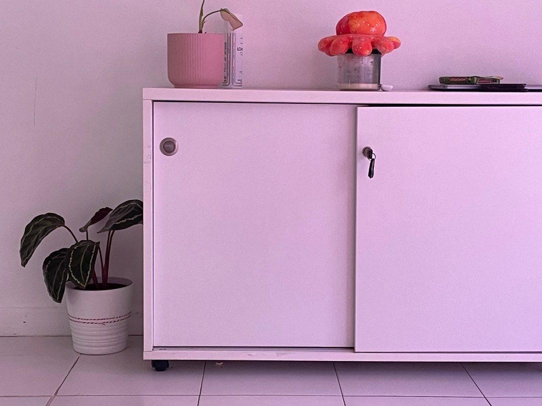 White color cabinets, Furniture & Home Living, Furniture, Shelves ...