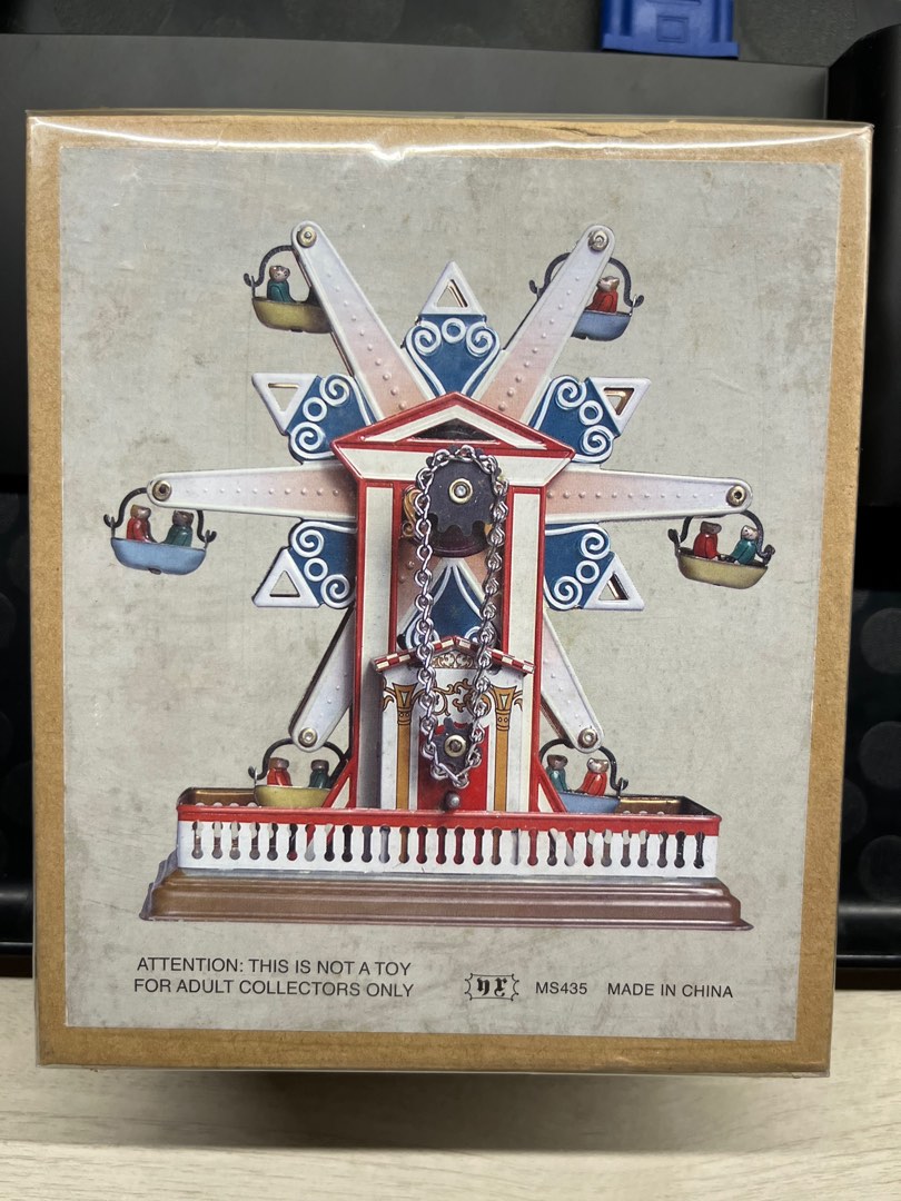 Wind-up Tin Toy Ferris Wheel, Hobbies & Toys, Toys & Games on Carousell