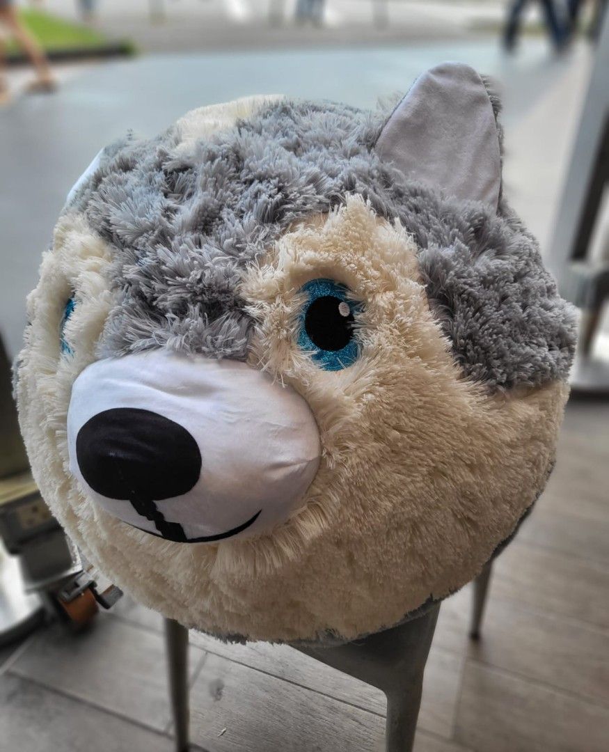 Wolf plushie, Hobbies & Toys, Toys & Games on Carousell