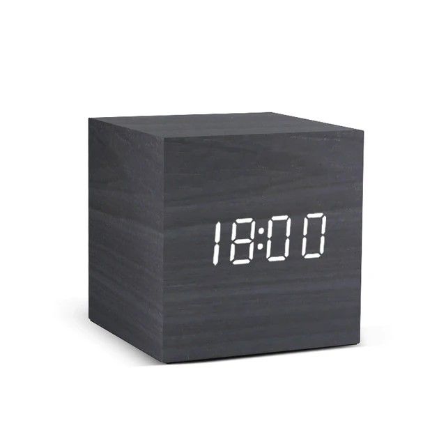 Wooden digital wall clock, table clock, Furniture & Home Living, Home ...