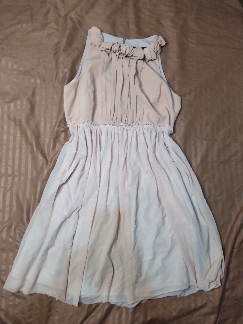 Zara Basic Nude color Dress on Carousell