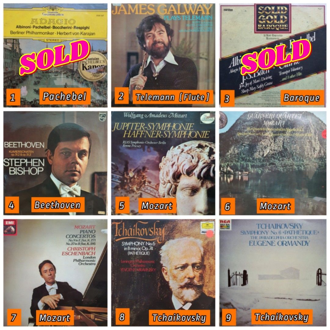 $10 Classical LP #01 Beethoven Mozart Chopin Tchaikovsky Brahms Mendelssohn Opera Waltz ...