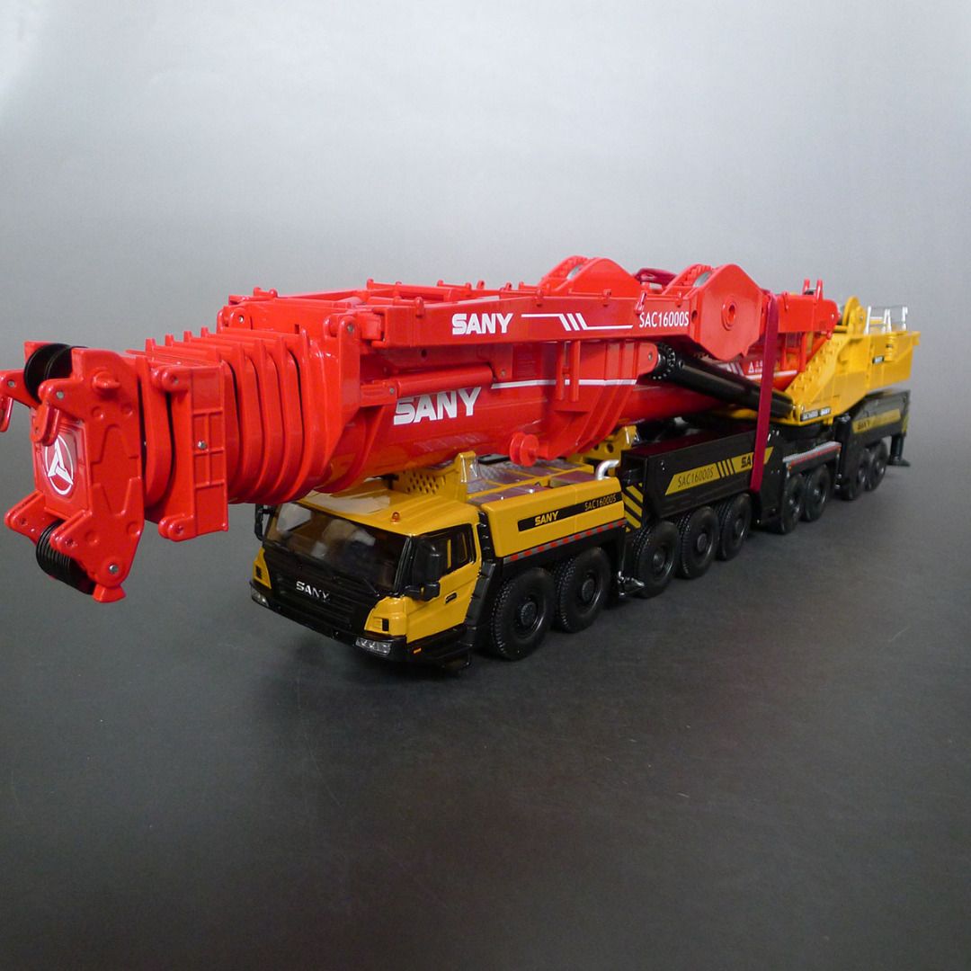 1:50 scale Sany SAC 16000S 1600 Tonnes all terrain mobile crane diecast ...