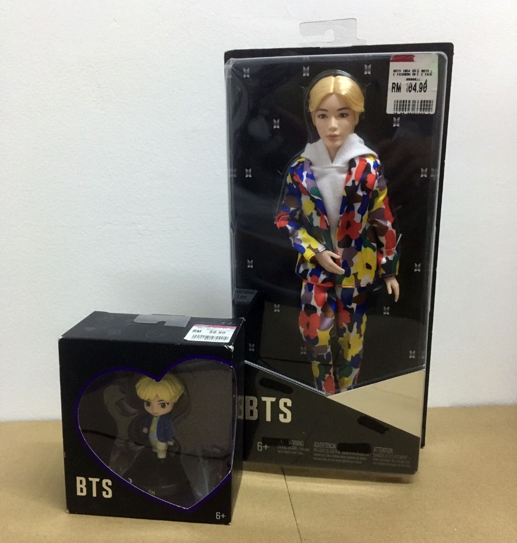 (2 for RM100) BTS x Mattel - Jin (Kim Seok Jin) Idol Doll & Mini Figure ...