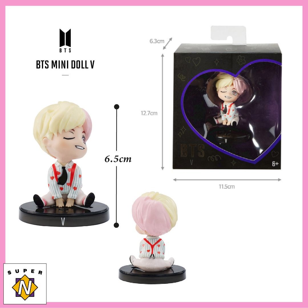 (2 for RM100) BTS x Mattel - V (Tae-Hyung) Idol Doll & Mini Figure Set ...