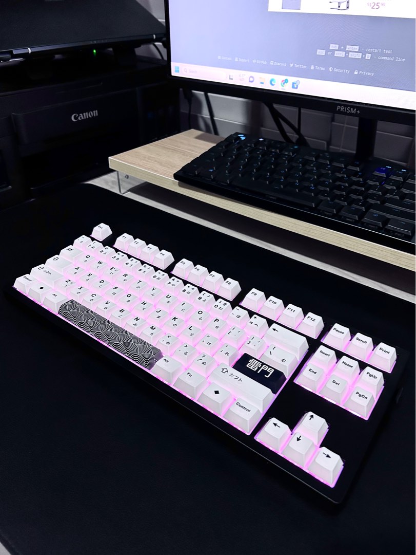 87% TKL custom mechanical keyboard (Shirakawa keycaps), Computers ...