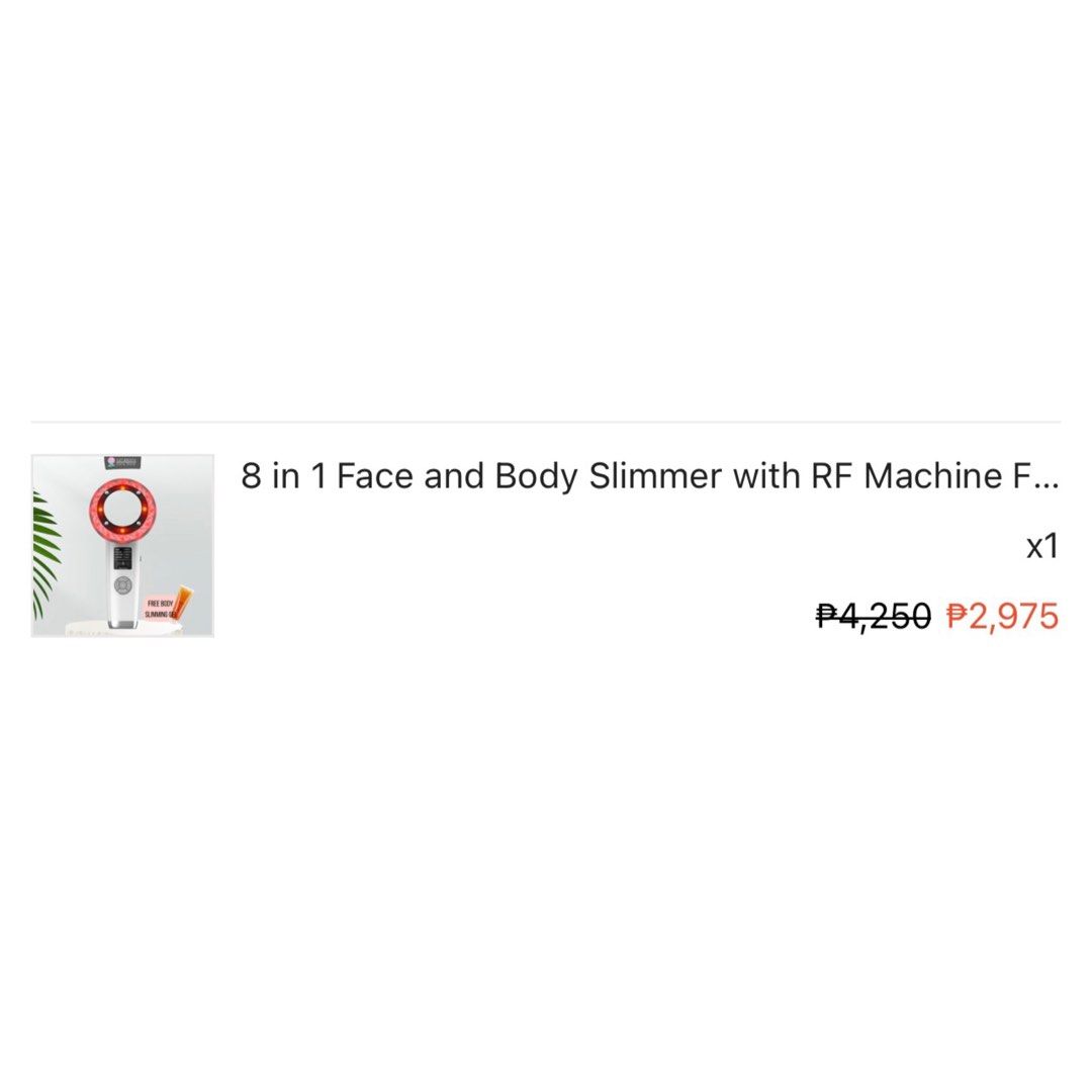 8 in 1 face and body rf slimming v shape machine on Carousell