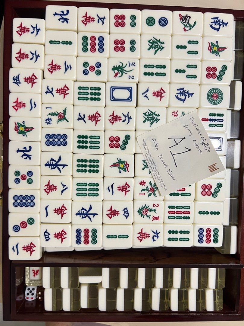 A1 Antique Mahjong Set, Hobbies & Toys, Toys & Games on Carousell