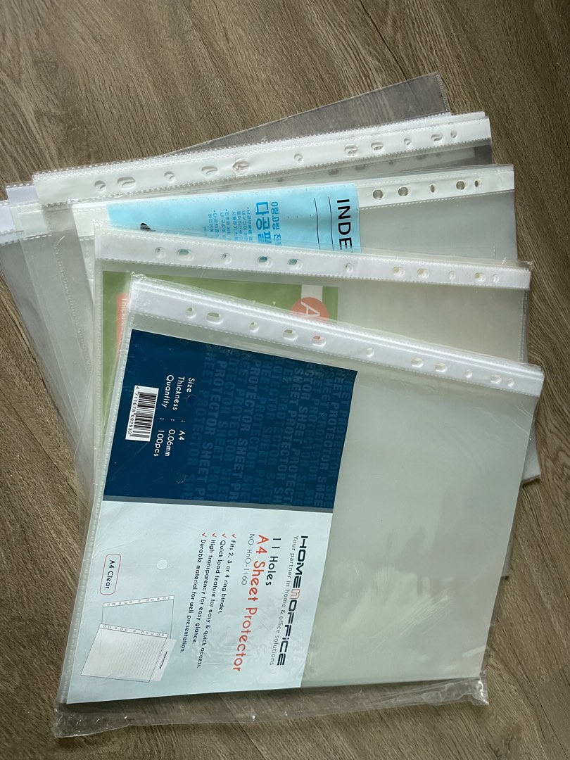 A4 Sheet Protector, Hobbies & Toys, Stationery & Craft, Stationery ...