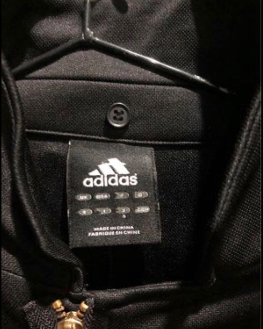Adidas Black and Gold Track Jacket on Carousell