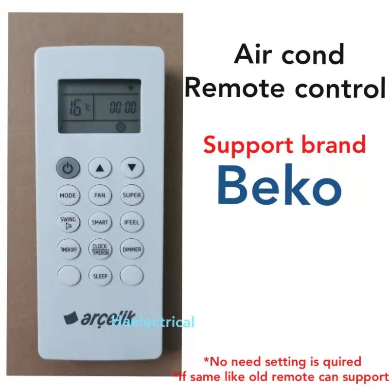 Air Cond Remote Control for BEKO 1HP~2.5HP, TV & Home Appliances, Air ...