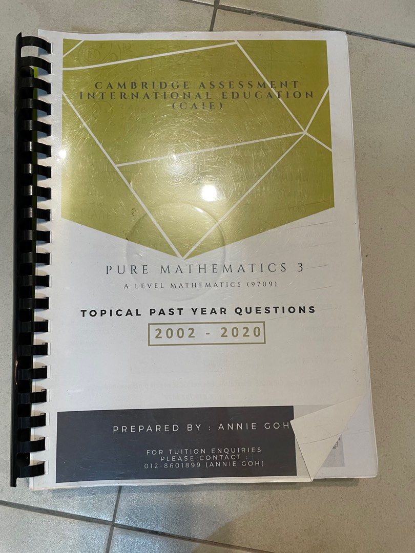 A-Levels Pure Mathematics Past Year papers, Hobbies & Toys, Books ...