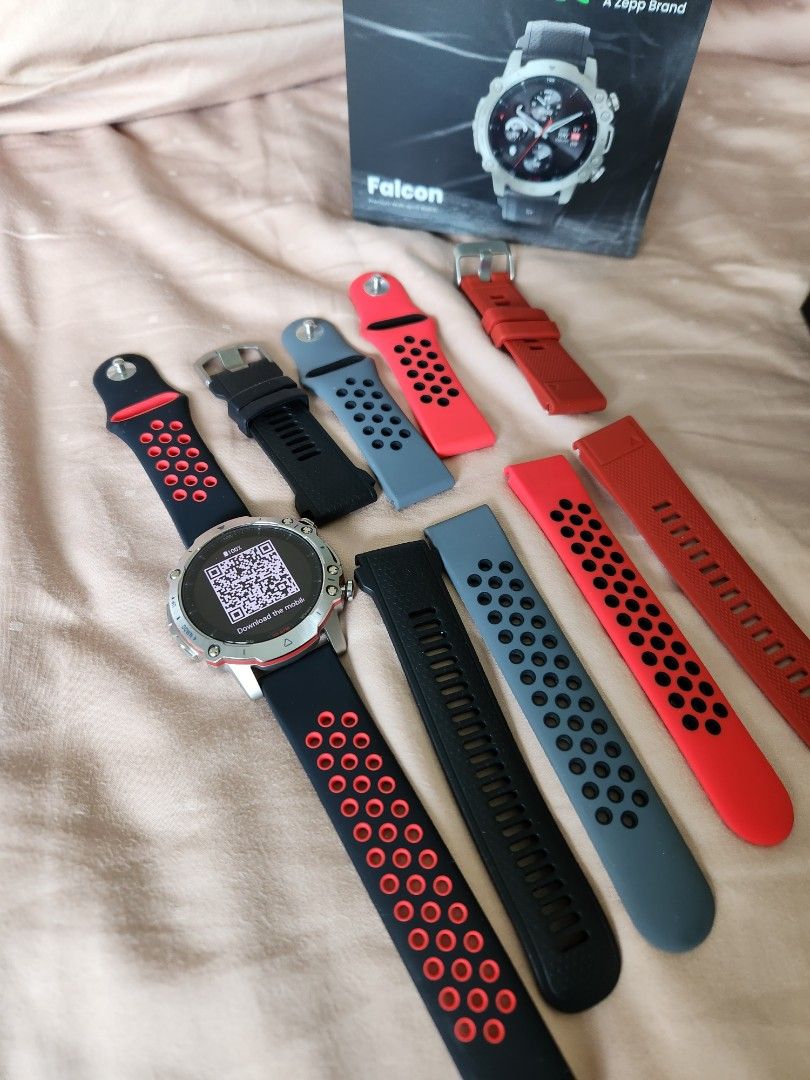 Amazfit Falcon Smartwatch with 4 extra straps, Mobile Phones & Gadgets, Wearables & Smart ...