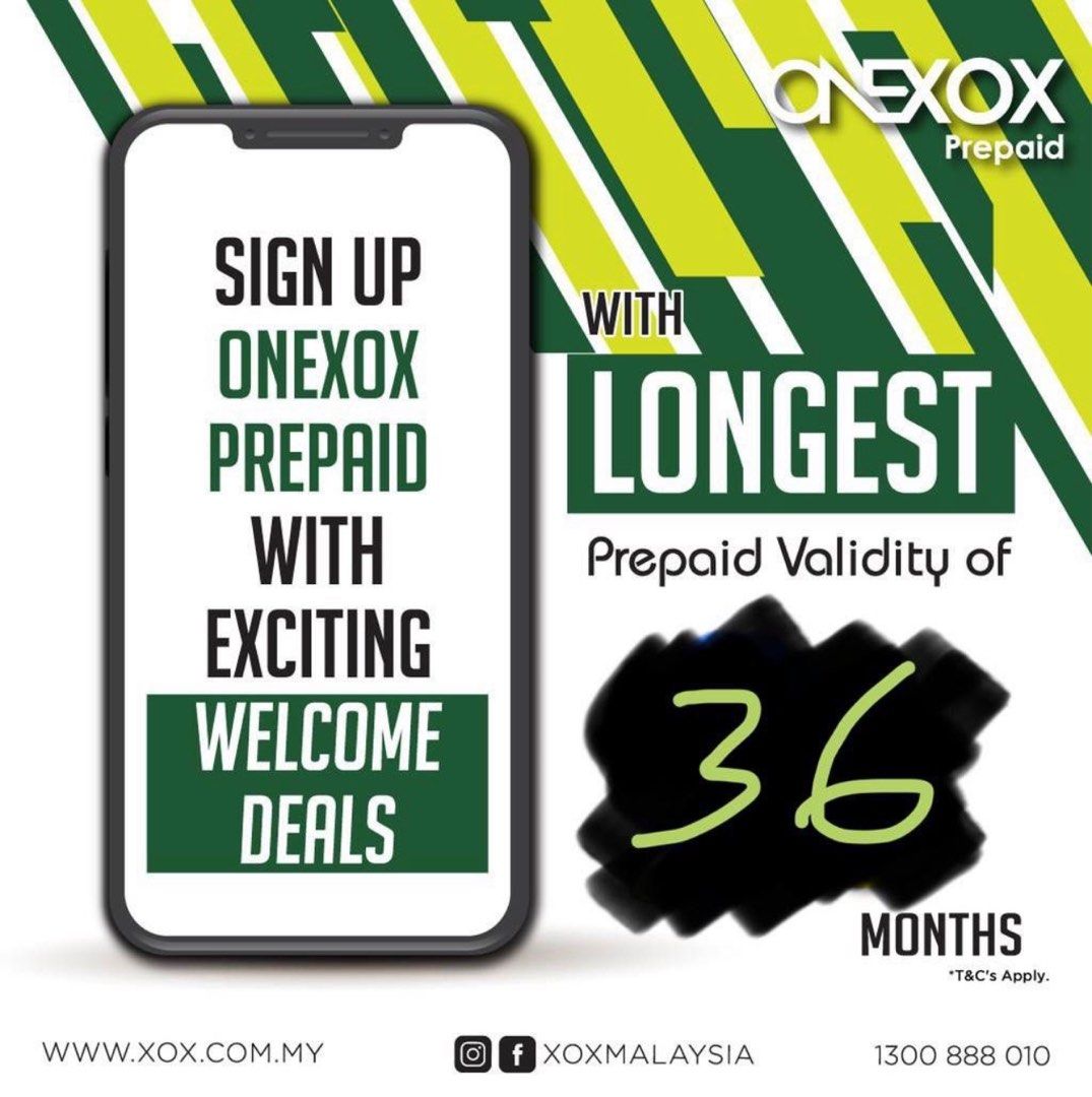 Amk onexox Malaysia SIM card xox celcom prepaid card top up hi card ...