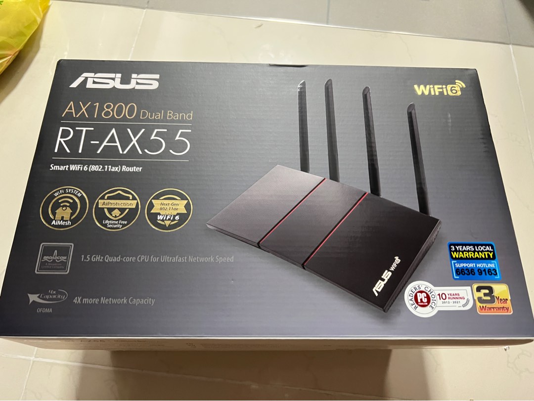 Asus RT-AX55 Router, Computers & Tech, Parts & Accessories, Networking on Carousell