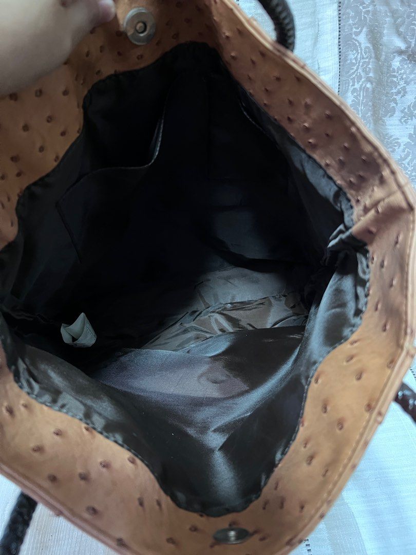 AUTHENTIC CAPACCI OSTRICH TOTE BAG, Women's Fashion, Bags & Wallets ...